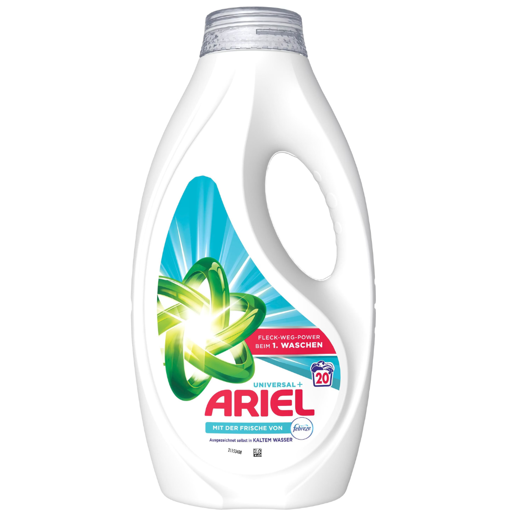 Ariel Universal w/ Febreze Liquid Detergent - 0.9 L ( 20 WL ) – Euro ...