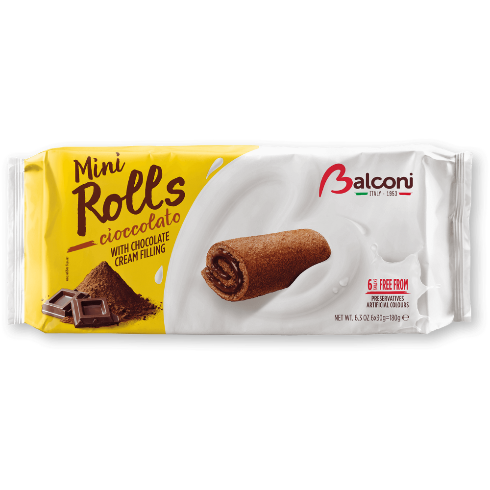 Balconi Mini Rolls Cocoa 6's - 180 g – Euro Food Mart