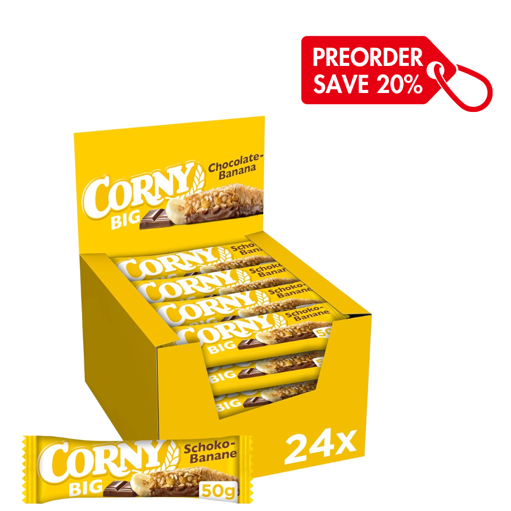 Corny Big Chocolate Banana Muesli Bar - 24x50 g – Euro Food Mart