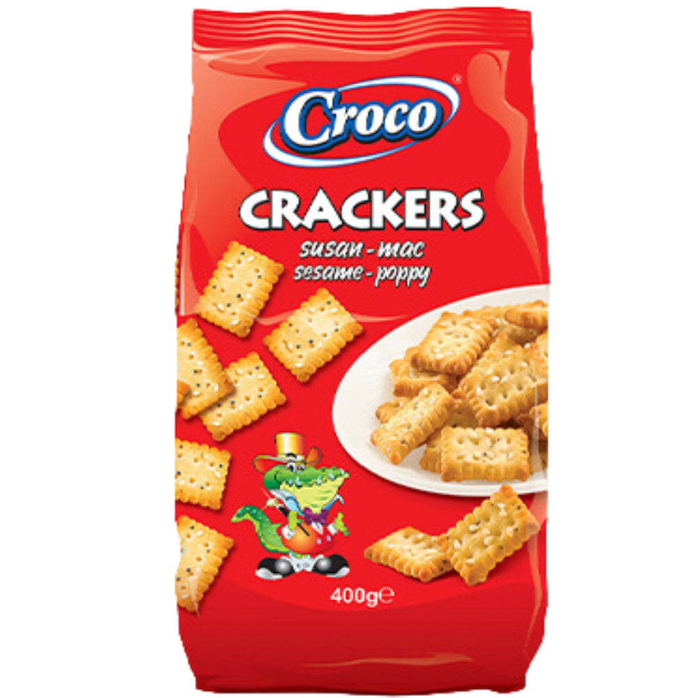 Croco Sesame & Poppy Crackers - 400 g – Euro Food Mart