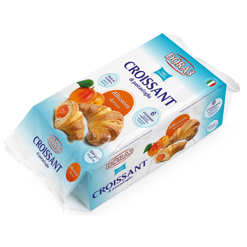 Dora Apricot Filled Croissant - 300 g ( 6 pcs ) – Euro Food Mart