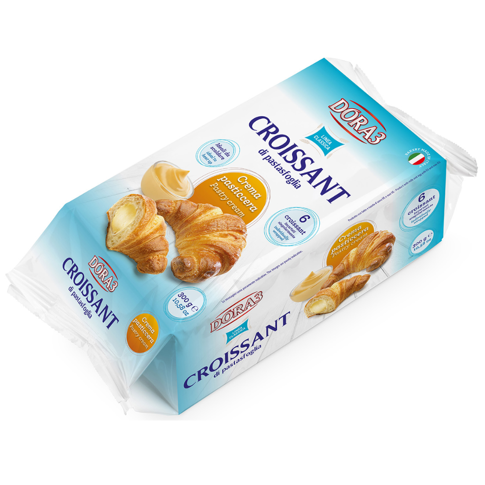 Dora Pastry Cream Filled Croissant - 300 g ( 6 pcs ) – Euro Food Mart