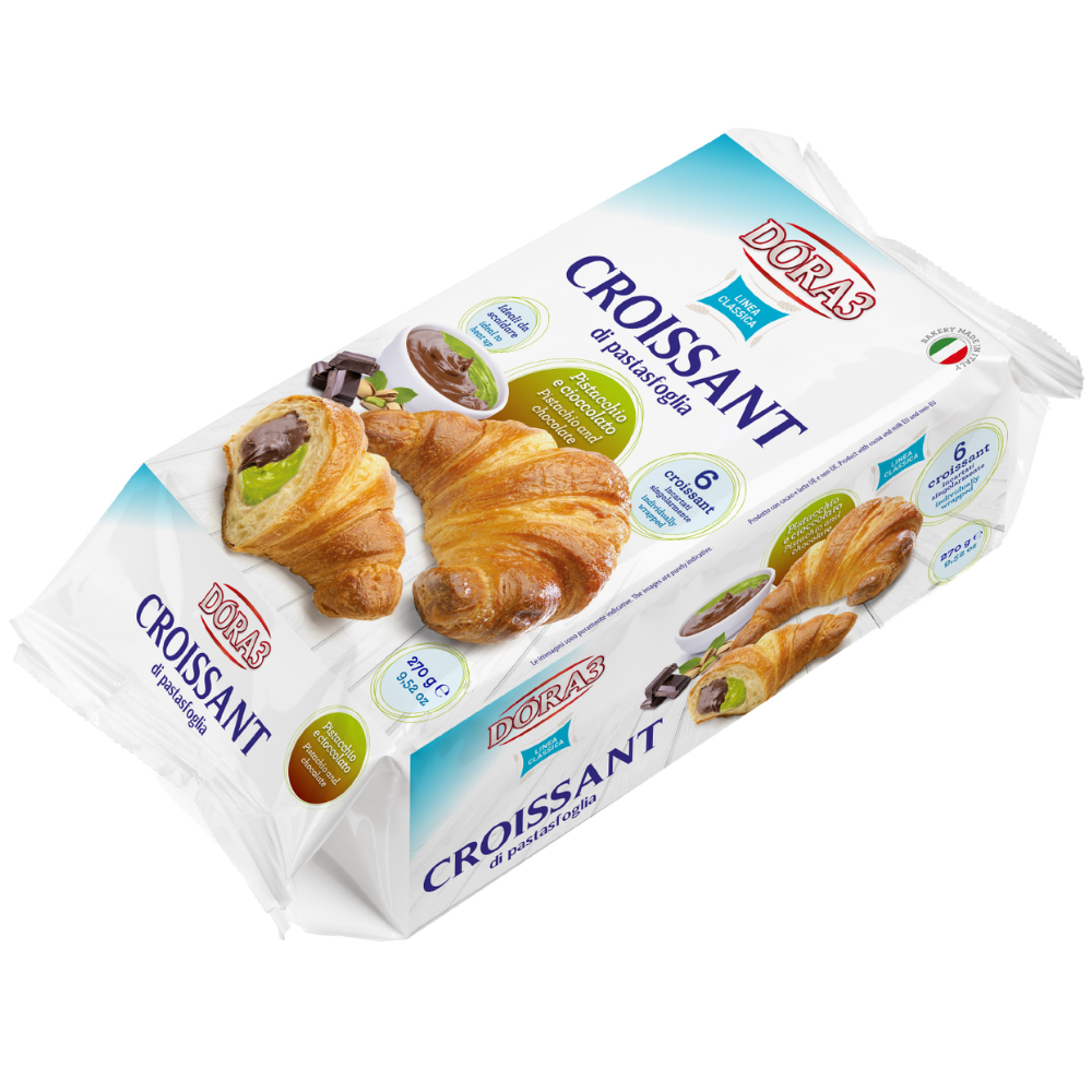 Dora Pistachio & Chocolate Filled Croissant - 270 g ( 6 pcs ) – Euro ...