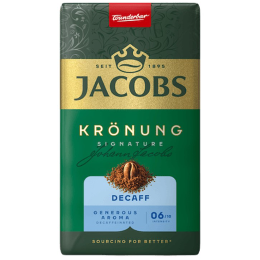 Jacobs Kroenung Decaffeinated Ground Coffee - 250g – Euro Food Mart