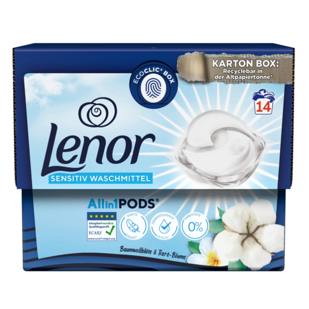 Lenor Sensitive All in 1 Pods Detergent -14 WL – Euro Food Mart