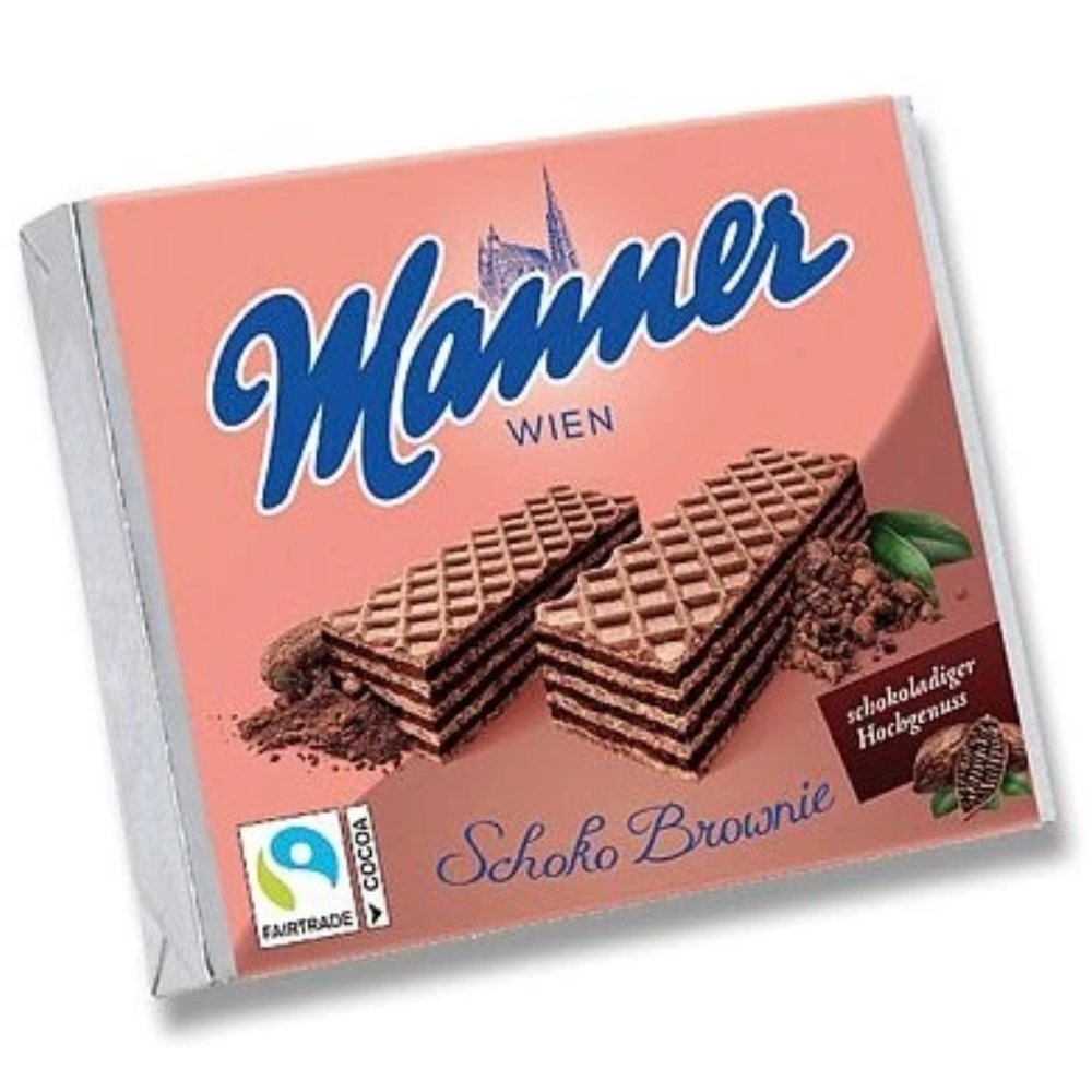 Manner Schoko Brownie Wafers -75g – Euro Food Mart