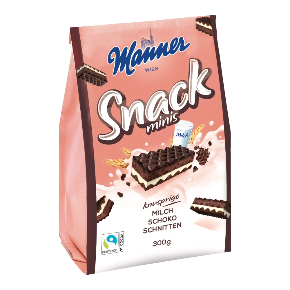 Manner Snack Minis Milch - Schoko - 300g – Euro Food Mart
