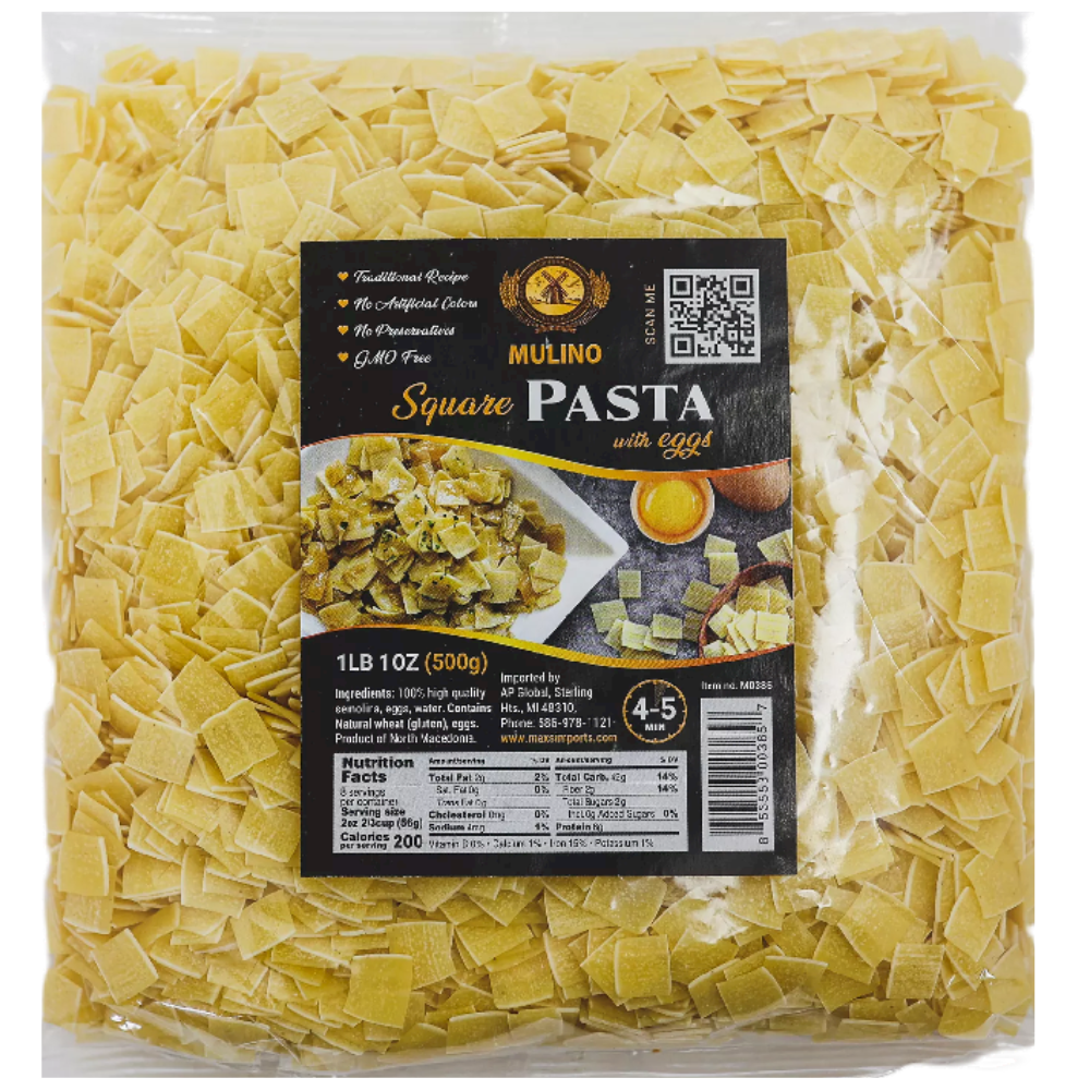 Mulino Square Egg Pasta - 1.1 Lb / 500g – Euro Food Mart
