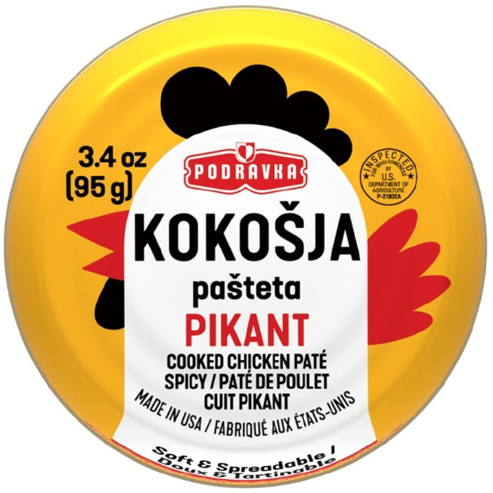 Podravka Chicken Pate Pikant - 3.4 oz. / 95g – Euro Food Mart