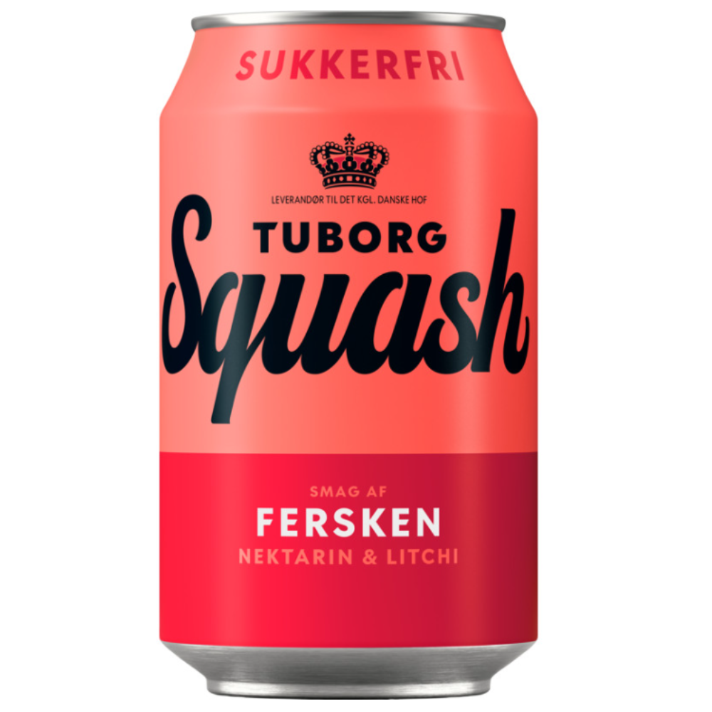 Tuborg Squash Peach Nectarine Litchi Sugar Free Soda- 330 ml – Euro ...