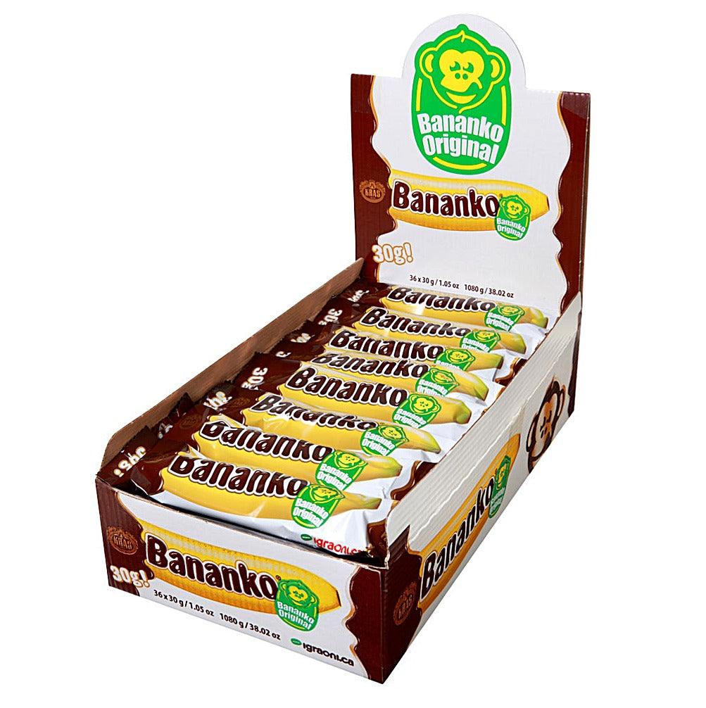 Kras Bananko Chocolate Covered Banana Flavored Dessert - CASE OF 36 X ...