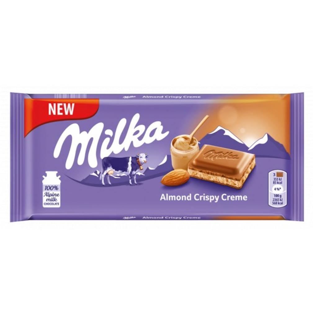 Milka Almond Crispy Creme Chocolate - 90g – Euro Food Mart