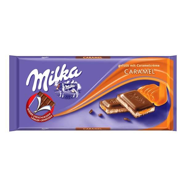 Milka Milk Chocolate with Caramel Filling 100g – Euro Food Mart